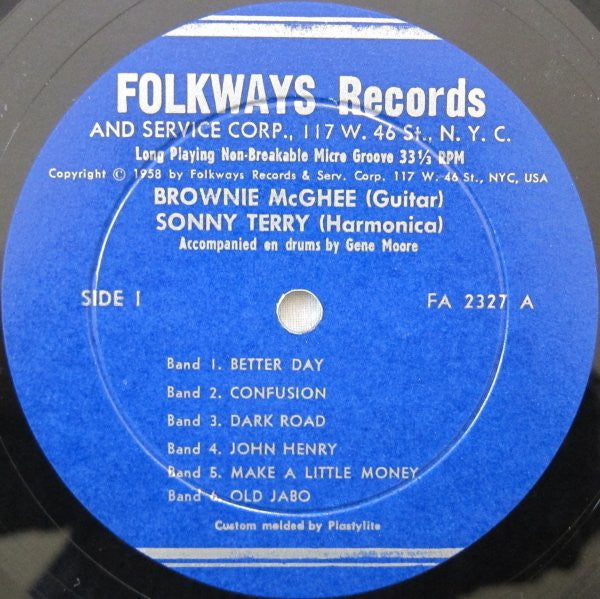 Buy Brownie McGhee And Sonny Terry* : Brownie McGhee And Sonny Terry Sing (LP, Album) for a ...