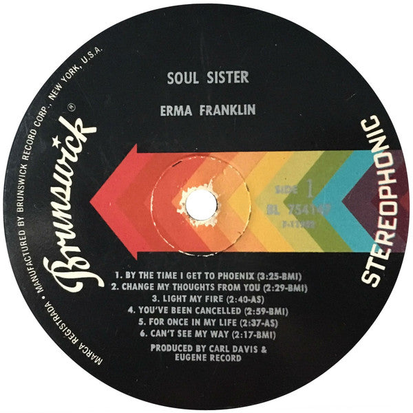 Buy Erma Franklin : Soul Sister (LP, Album) for a great price at Miyagi Records