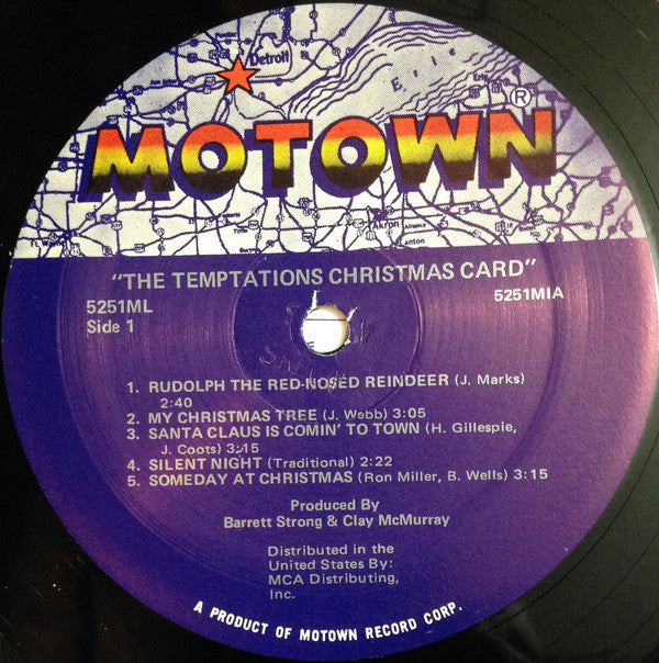 Buy The Temptations : The Temptations' Christmas Card (LP, Album, RE ...