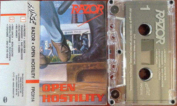 Buy Razor : Open Hostility (Cass, Album) for a great price at Miyagi ...